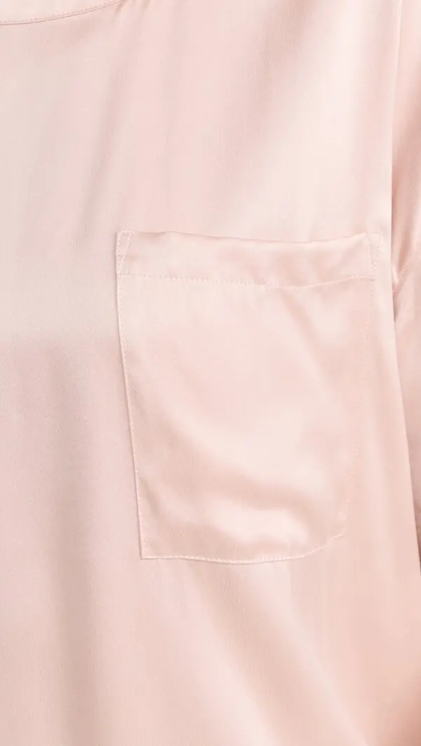 Lunya Washable Silk Tee Short Set - Delicate Pink