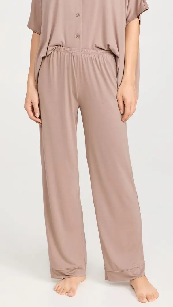 Flora Nikrooz Solid Knit Caftan Pajama Set