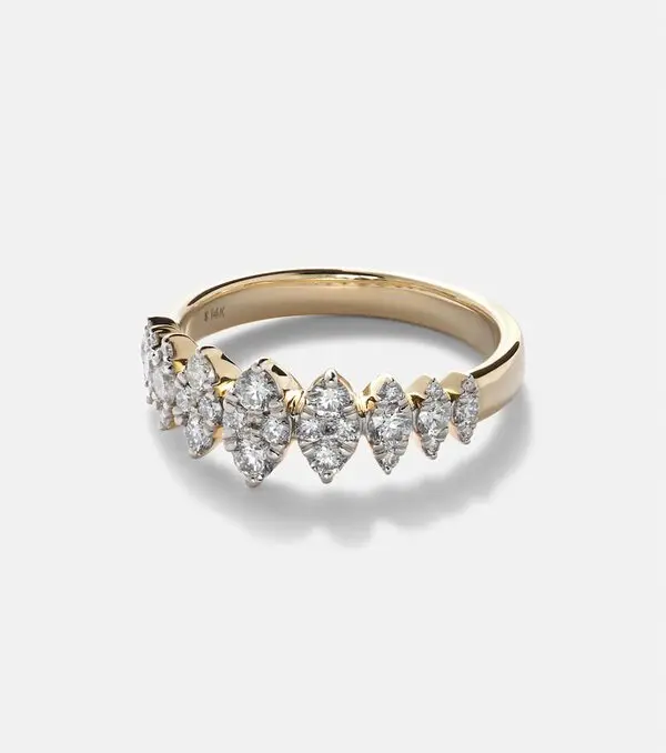 STONE AND STRAND Fern Diamond Ring - Gold