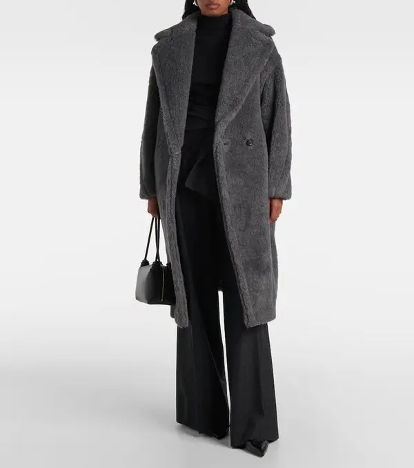 Max Mara Teddy Bear Icon Wool And Silk-blend Coat