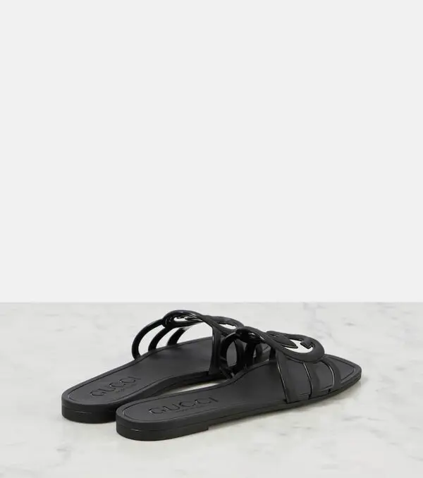 Gucci Interlocking G Slides - Black
