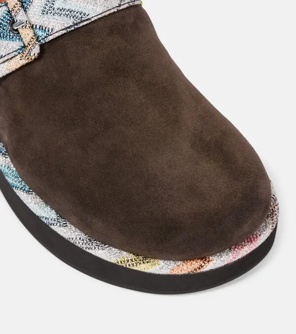 Missoni Zigzag Suede Clogs