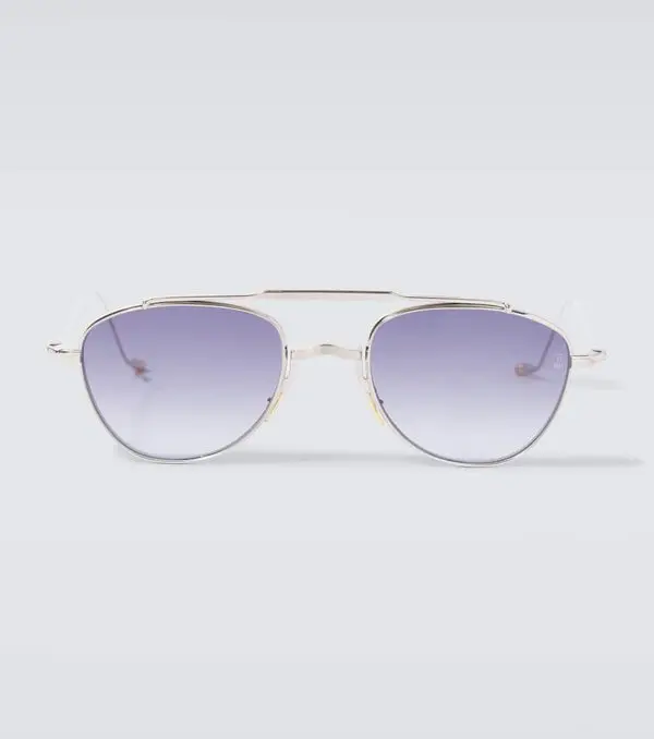 JACQUES MARIE MAGE Flynn Aviator Sunglasses - Silver