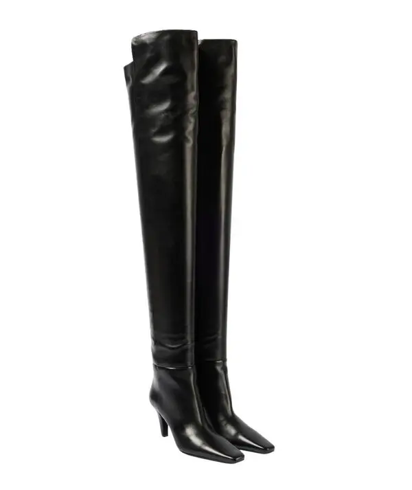 Saint Laurent Jill 75 Leather Over-the-knee Boots