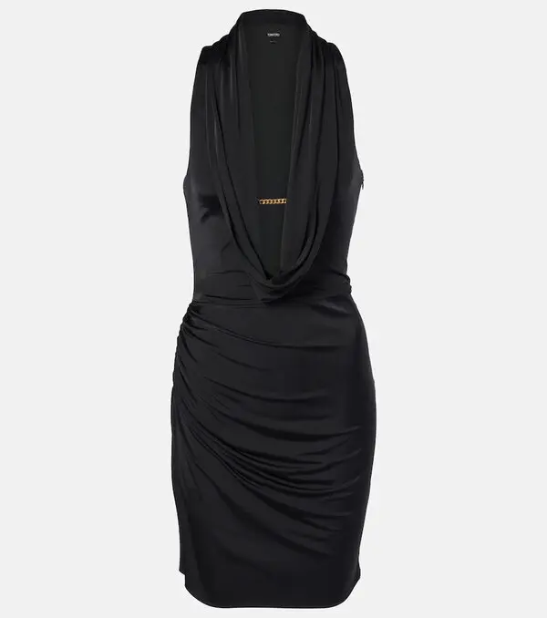 TOM FORD Draped Jersey Minidress