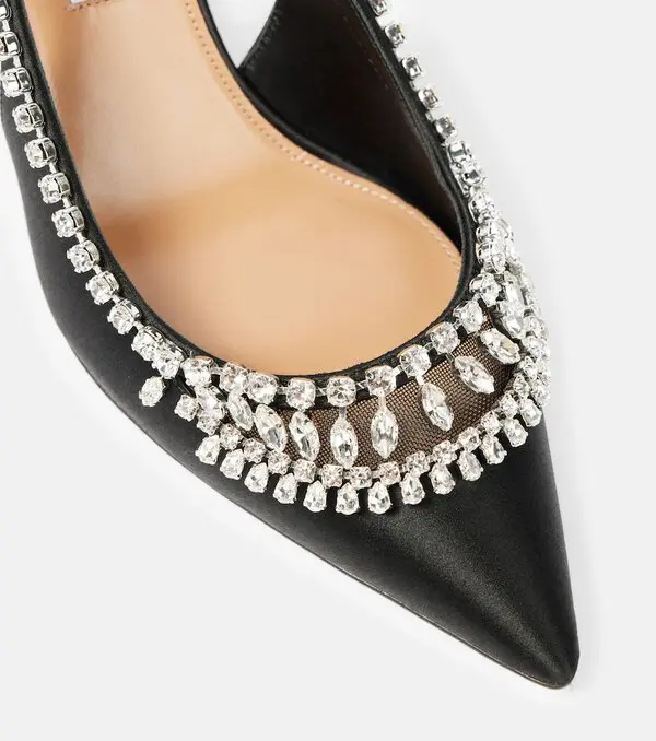 AQUAZZURA Crystal Crush Slingback Pumps