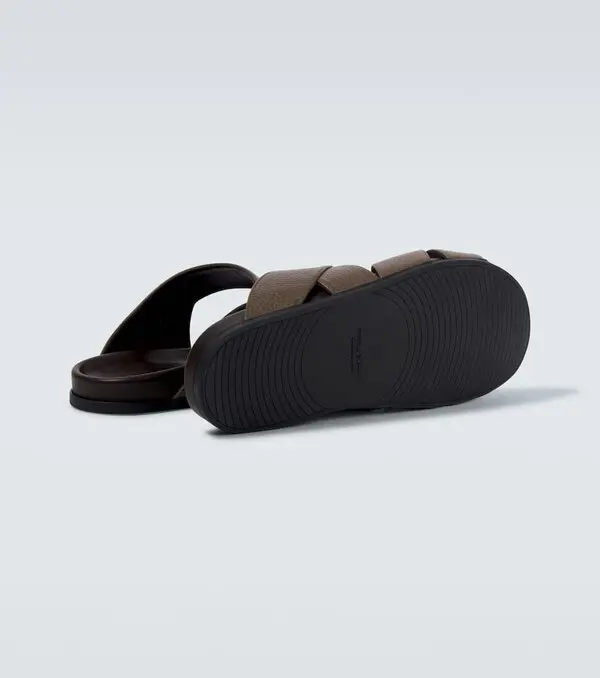 Manolo Blahnik Inezmu Leather Sandals