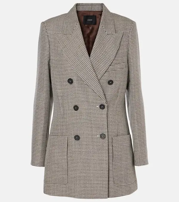 JOSEPH Mouline Leandre Wool-blend Blazer - White