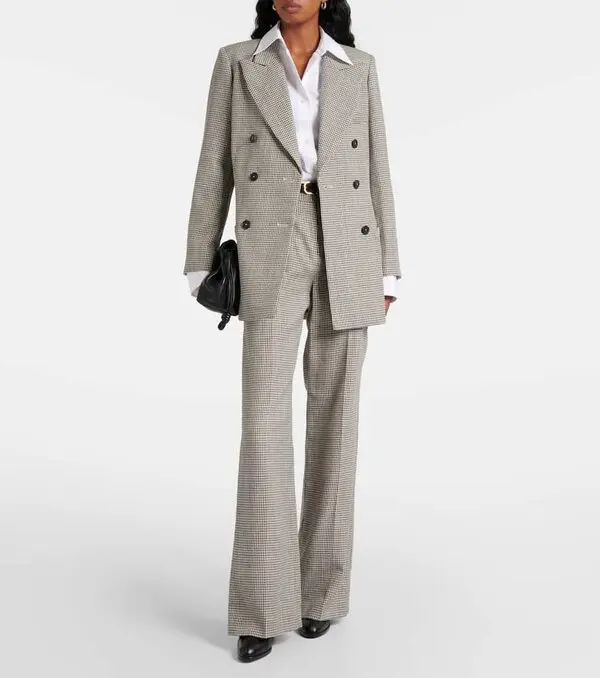 JOSEPH Mouline Leandre Wool-blend Blazer - White