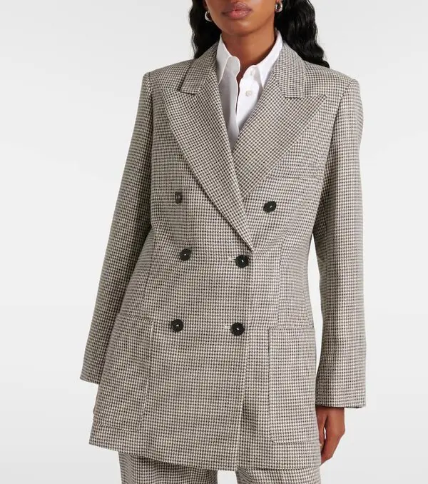 JOSEPH Mouline Leandre Wool-blend Blazer - White