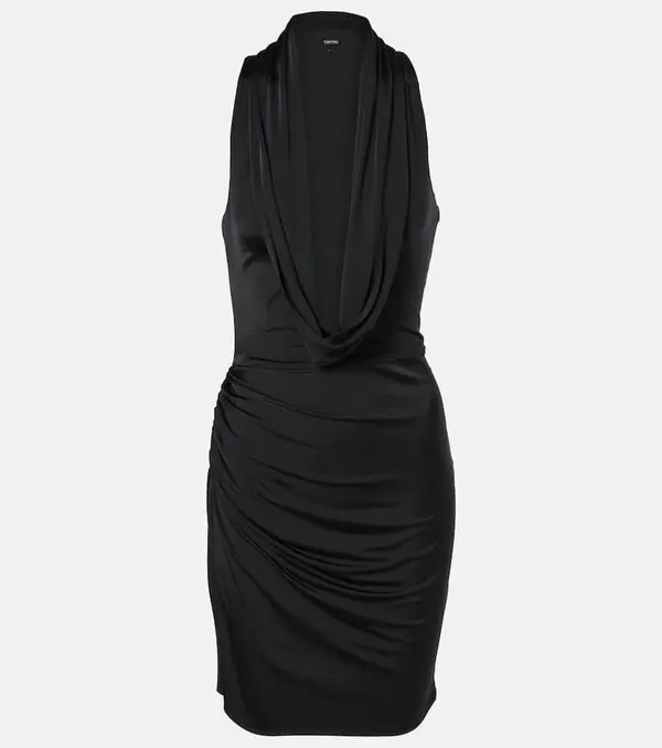 TOM FORD Draped Jersey Minidress