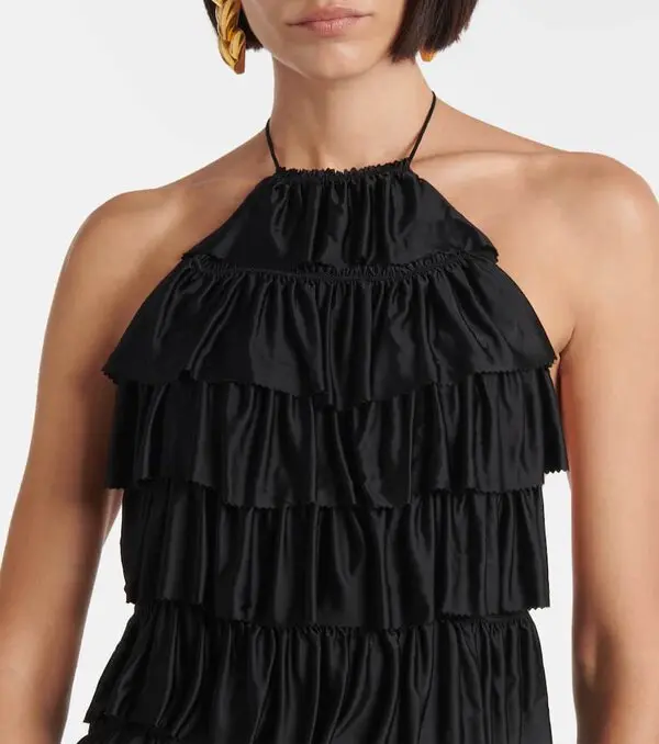 TOM FORD Ruffled Halterneck Mini Dress