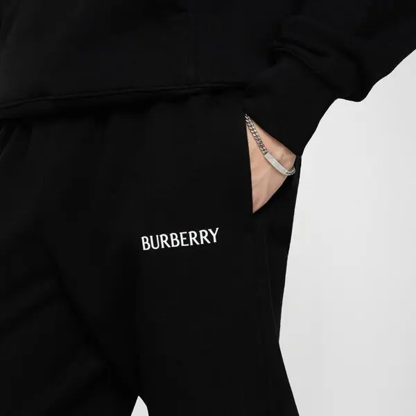 Burberry Logo Cotton Jogging Pants