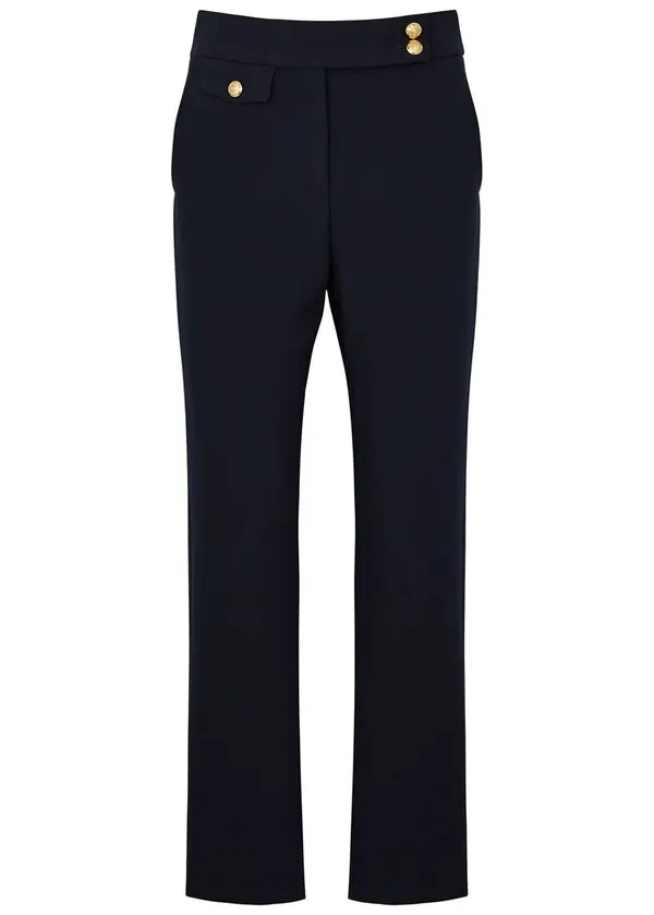 Veronica Beard Renzo Straight-leg Trousers - Navy