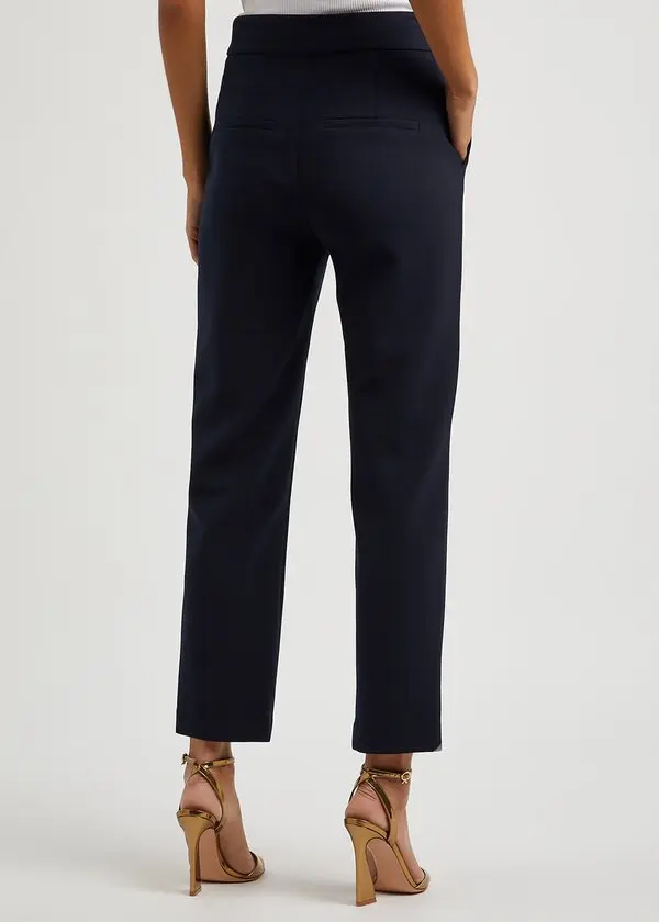 Veronica Beard Renzo Straight-leg Trousers - Navy