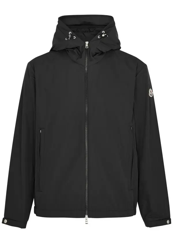 Moncler Traversier Hooded Nylon Jacket - Black