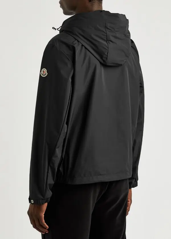 Moncler Traversier Hooded Nylon Jacket - Black