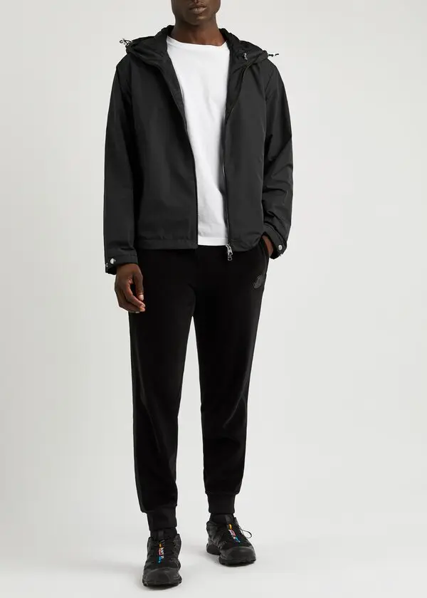 Moncler Traversier Hooded Nylon Jacket - Black