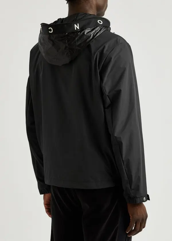 Moncler Traversier Hooded Nylon Jacket - Black