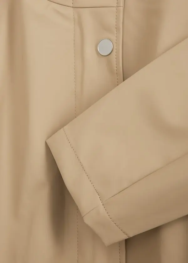 Rains Belted Hooded Waterproof Jacket