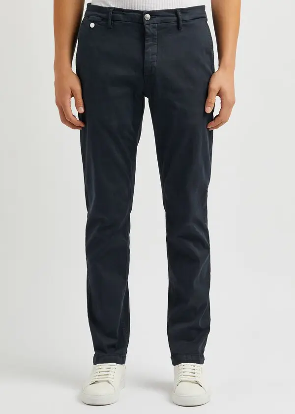 REPLAY Benni Hyperflex X.lite Cotton-blend Chinos - Navy