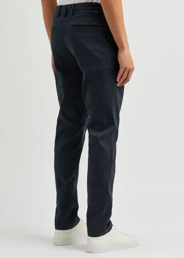 REPLAY Benni Hyperflex X.lite Cotton-blend Chinos - Navy