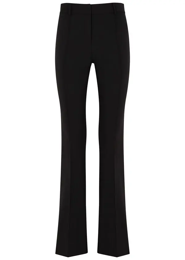 Veronica Beard Hibiscus Flared-leg Trousers