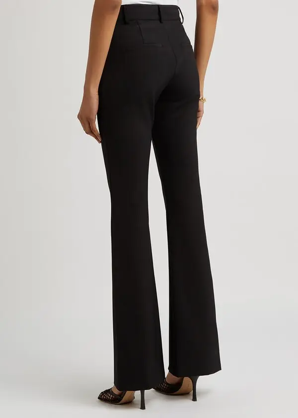Veronica Beard Hibiscus Flared-leg Trousers