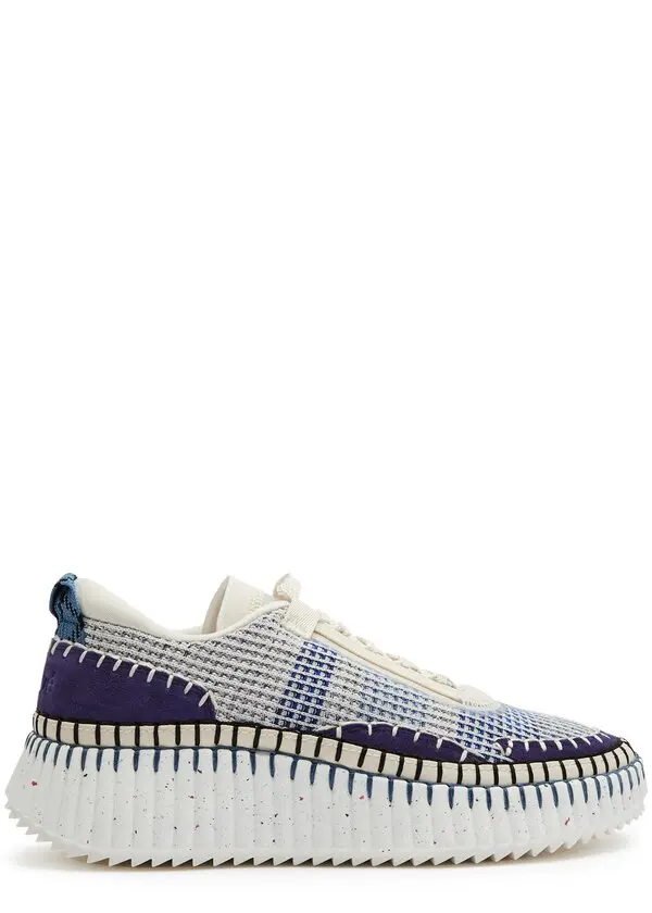 Chloé Nama Panelled Sneakers - Multicoloured