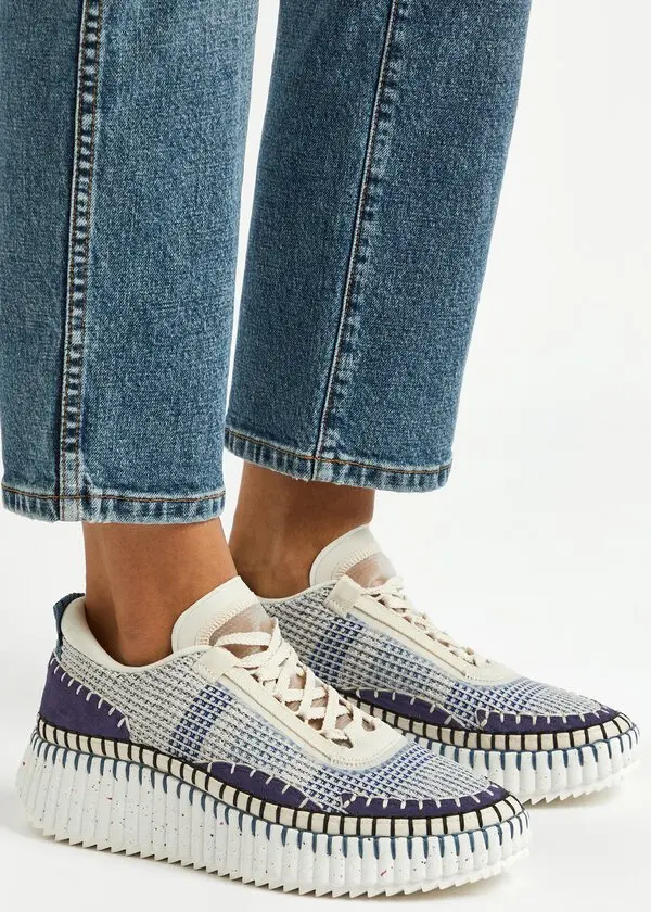 Chloé Nama Panelled Sneakers - Multicoloured