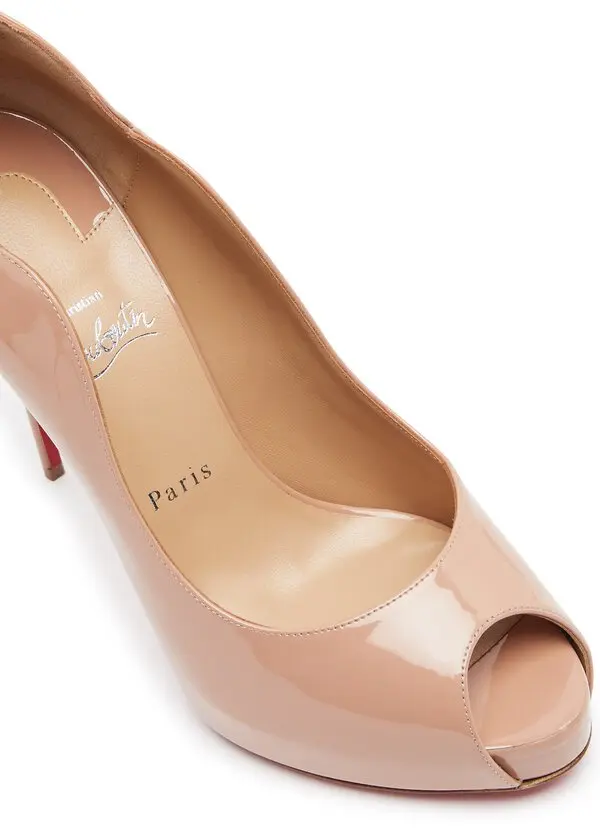 CHRISTIAN LOUBOUTIN Hot Chick 120 Patent Leather Pumps