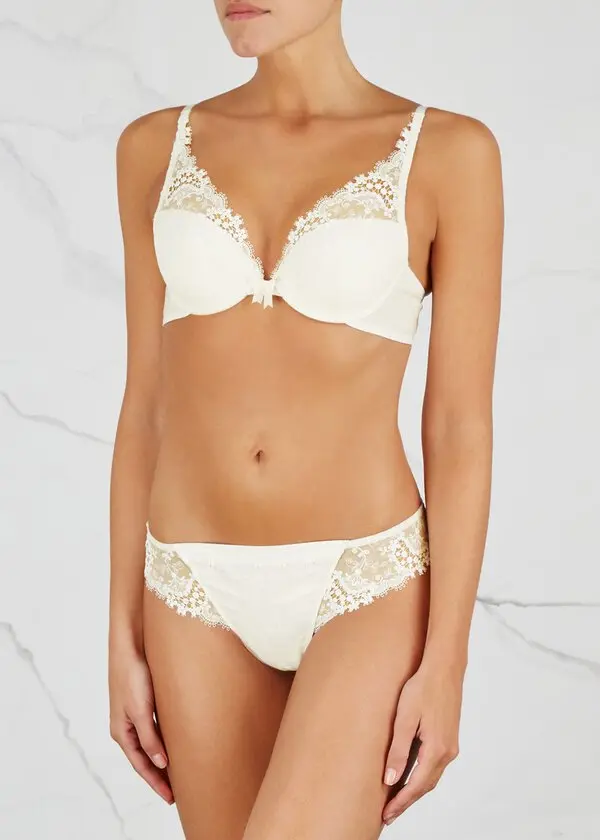Simone Perele Wish Lace Push-up Bra - White