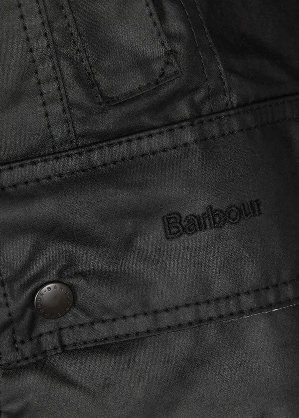 Barbour Beadnell Waxed Cotton Jacket - Black