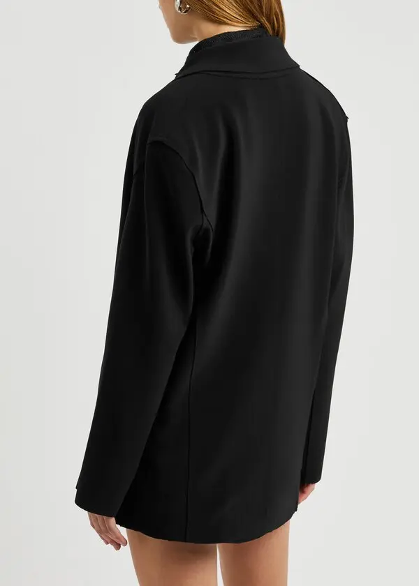 Norma Kamali Oversized Stretch-jersey Blazer