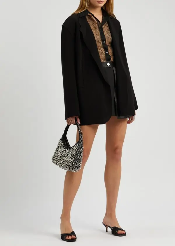 Norma Kamali Oversized Stretch-jersey Blazer