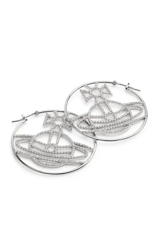 VIVIENNE WESTWOOD Eloisa Orb-embellished Hoop Earrings