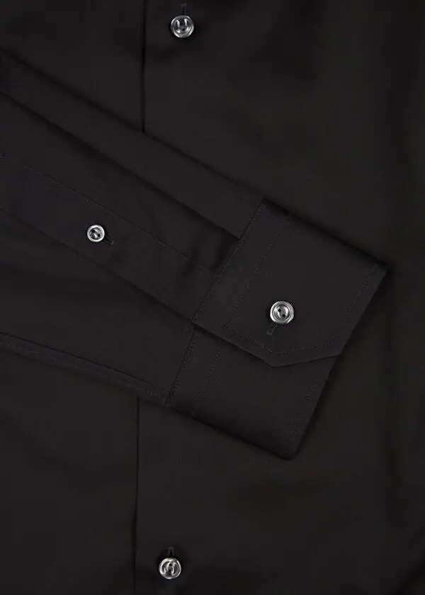 Eton Cotton-twill Shirt - Black