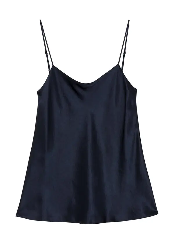 Vince Hammered Satin Camisole - Navy