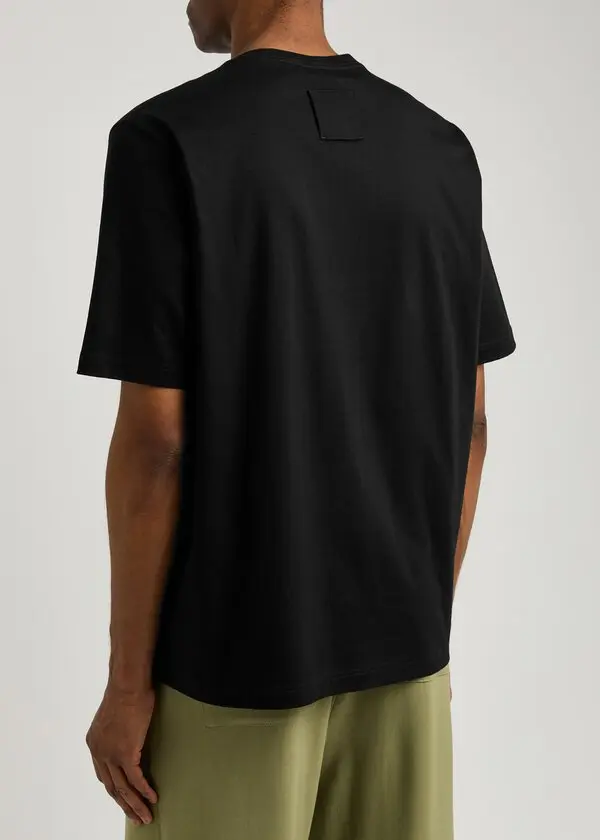 LANVIN Logo-embroidered Cotton T-shirt