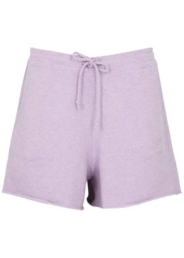 GANNI Organic Cotton Drawstring Shorts - Lilac