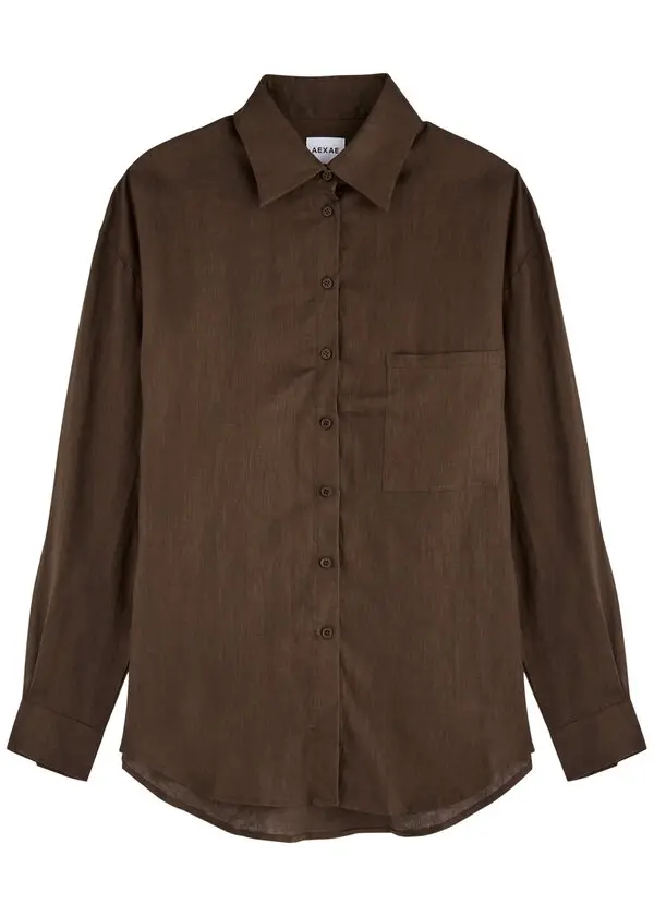 AEXAE Linen Shirt - Brown