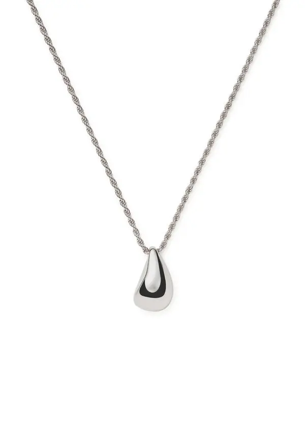 MISSOMA Savi Droplet Rhodium-plated Necklace - Silver