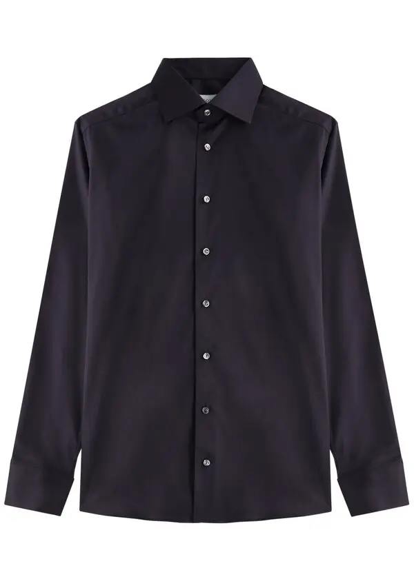 Eton Cotton-twill Shirt - Navy