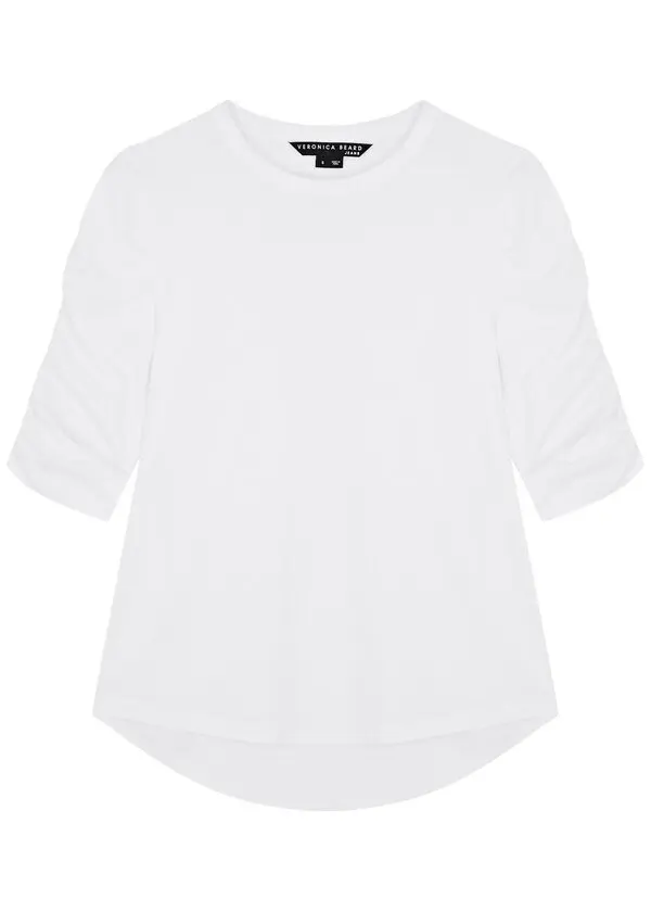 Veronica Beard Waldorf Cotton T-shirt - White