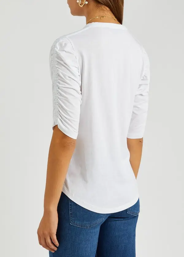 Veronica Beard Waldorf Cotton T-shirt - White