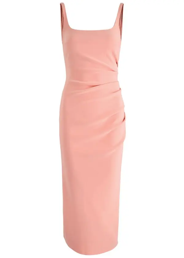 Bec & Bridge Karina Tuck Ruched Midi Dress