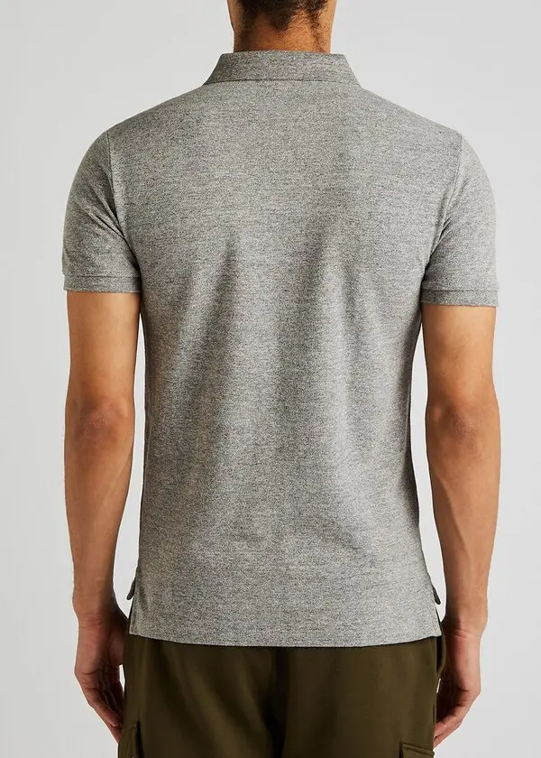 Polo Ralph Lauren Slim Piqué Cotton Polo Shirt - Grey