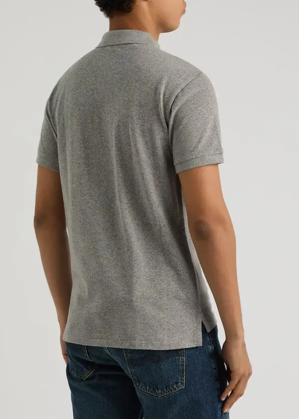 Polo Ralph Lauren Slim Piqué Cotton Polo Shirt - Grey