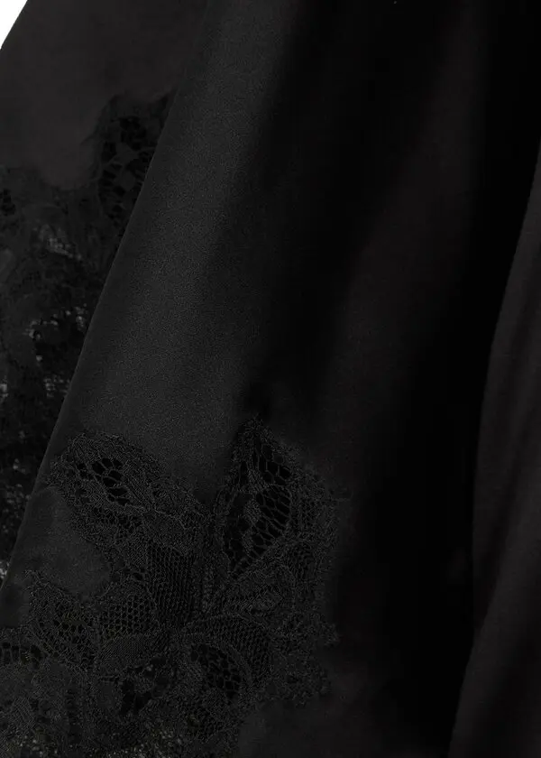 FLEUR OF ENGLAND Signature Silk-blend Robe