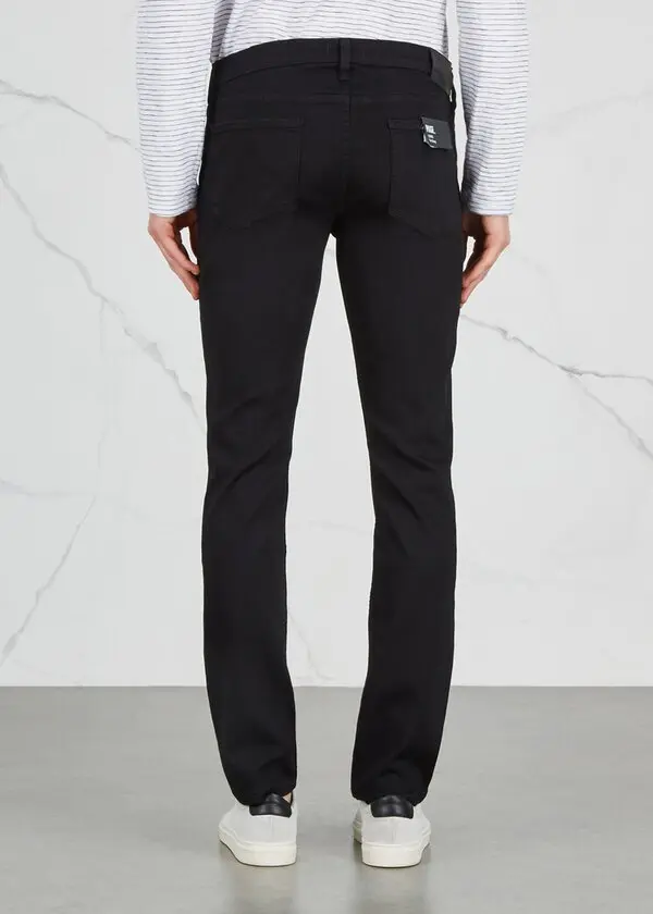 Paige Lennox Slim-leg Jeans - Nearly Black